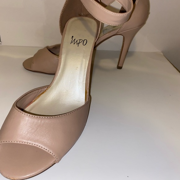 Impo | Shoes | Beige Impo Heels With Ankle Zipper | Poshmark